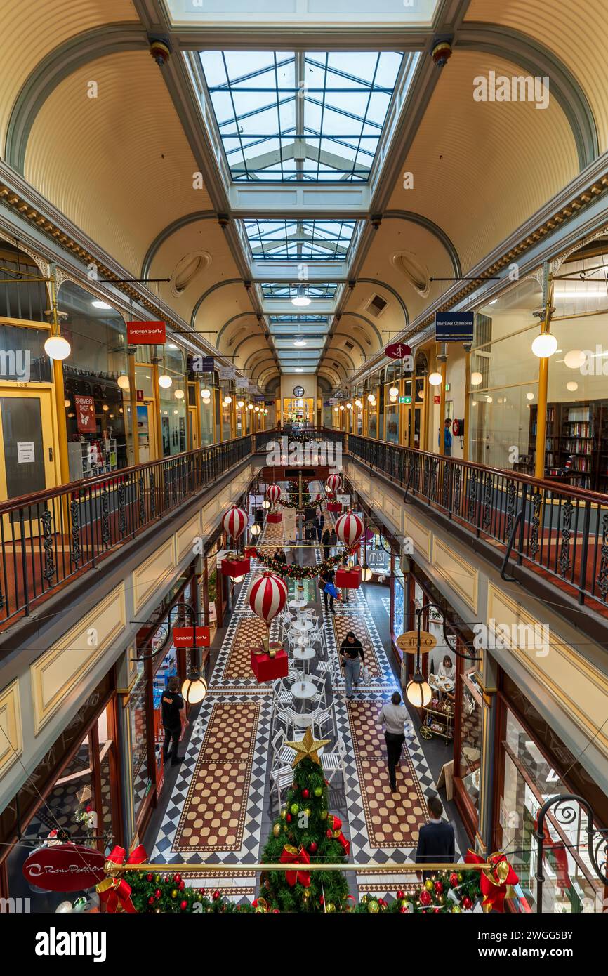 The historic Adelaide Arcade on Rundle Mall. Adelaide, South Australia ...