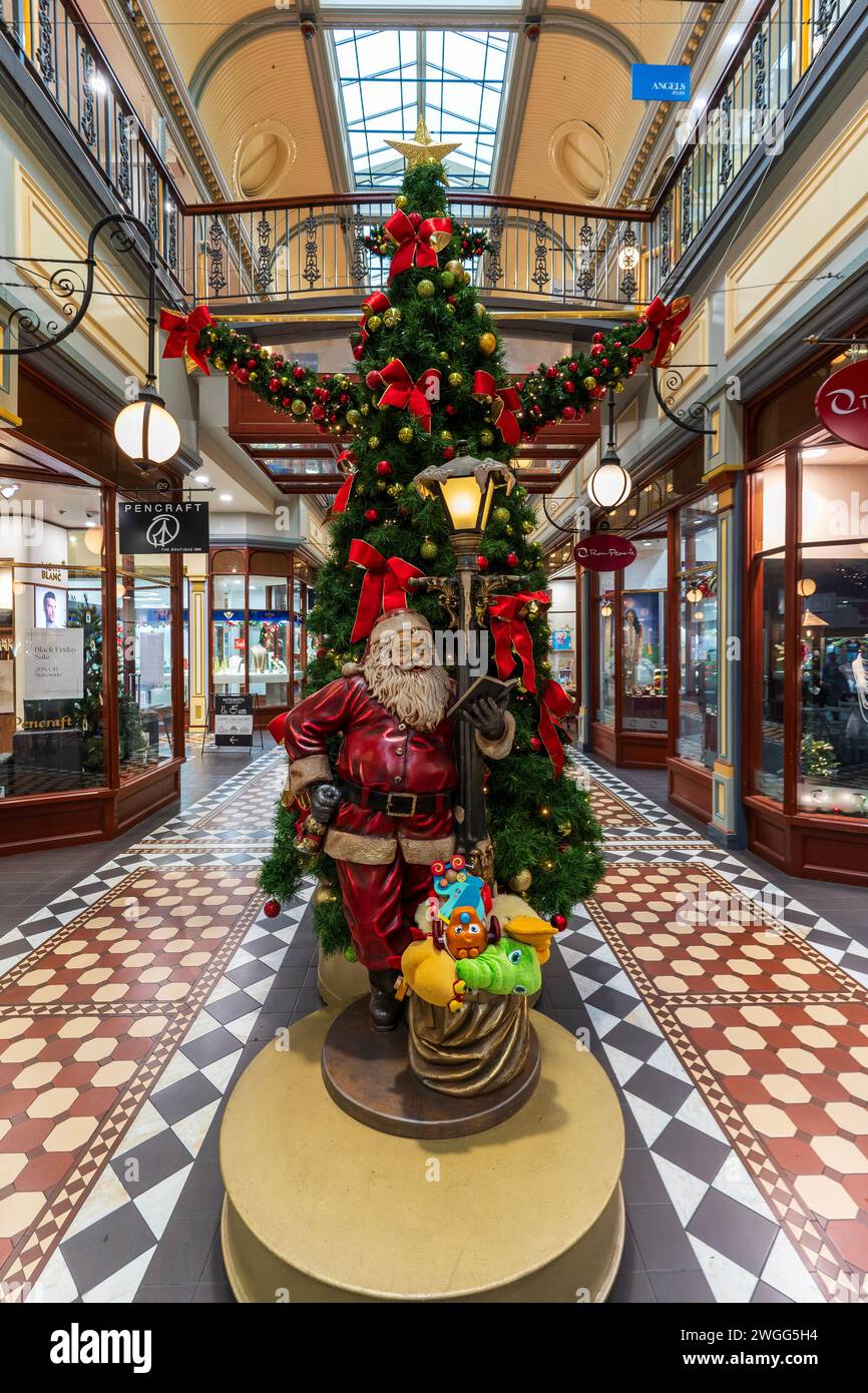 The historic Adelaide Arcade on Rundle Mall. Adelaide, South Australia ...