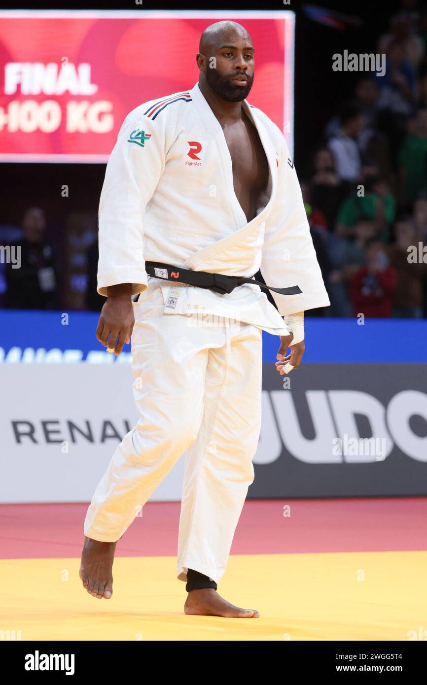 Paris, France. 04th Feb, 2024. Teddy Riner of France (white) fights ...
