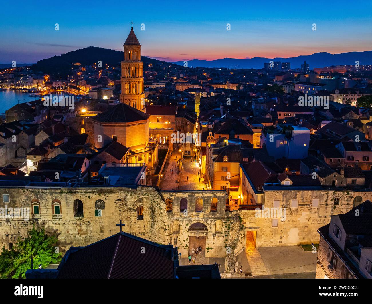 City of Split from air Stock Photo - Alamy