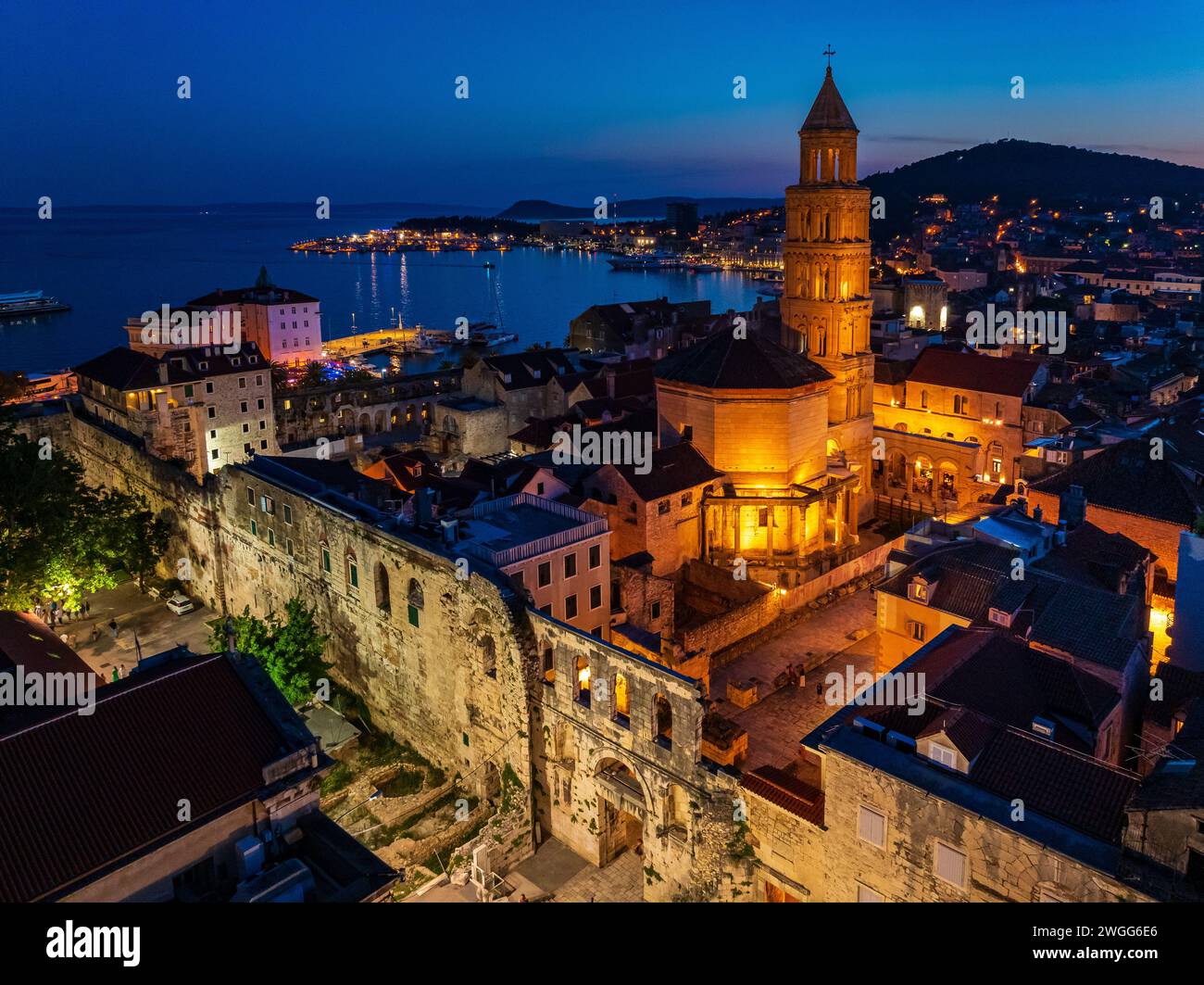 City of Split from air Stock Photo - Alamy