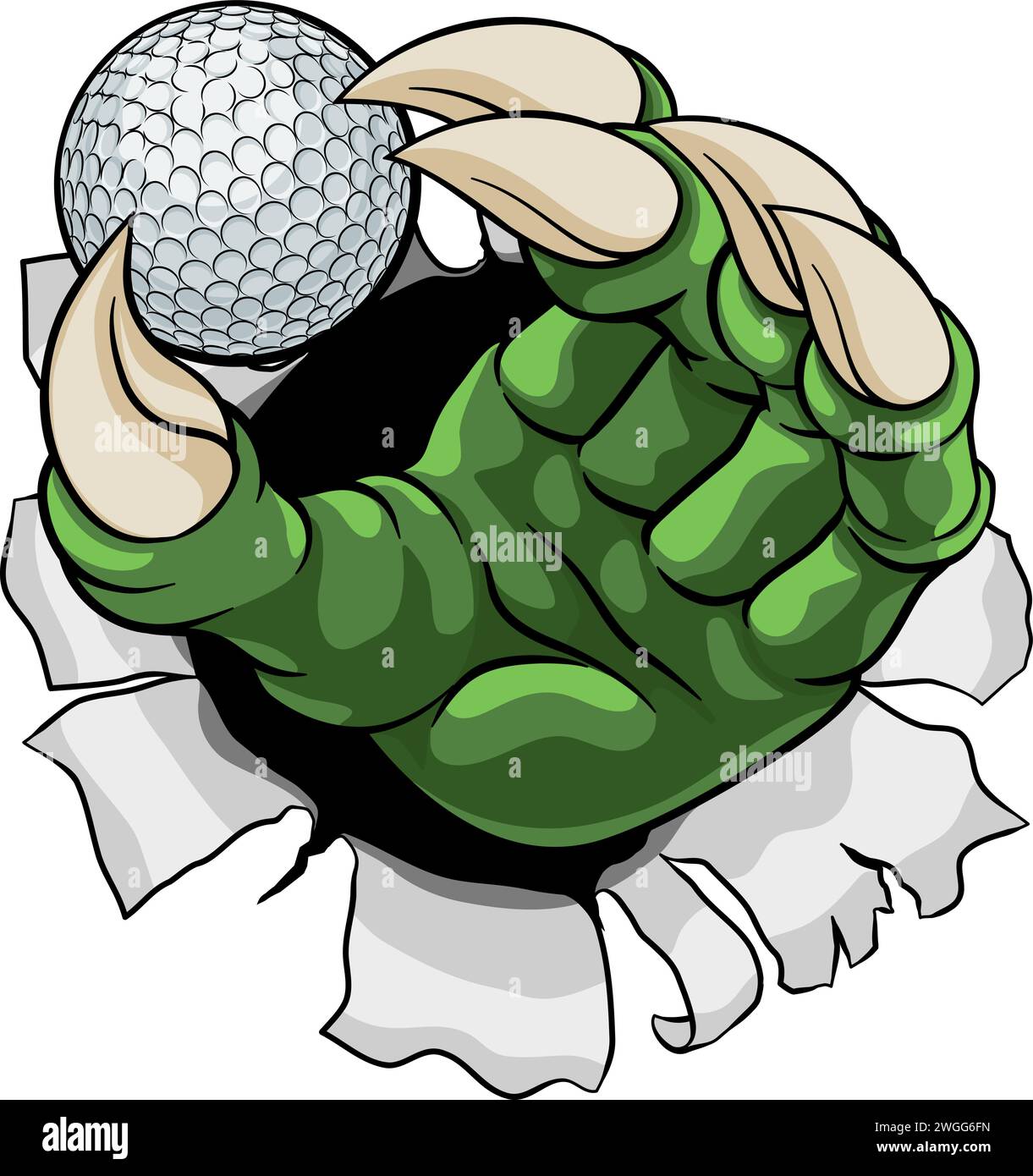 Golf cartoon hole hi-res stock photography and images - Alamy