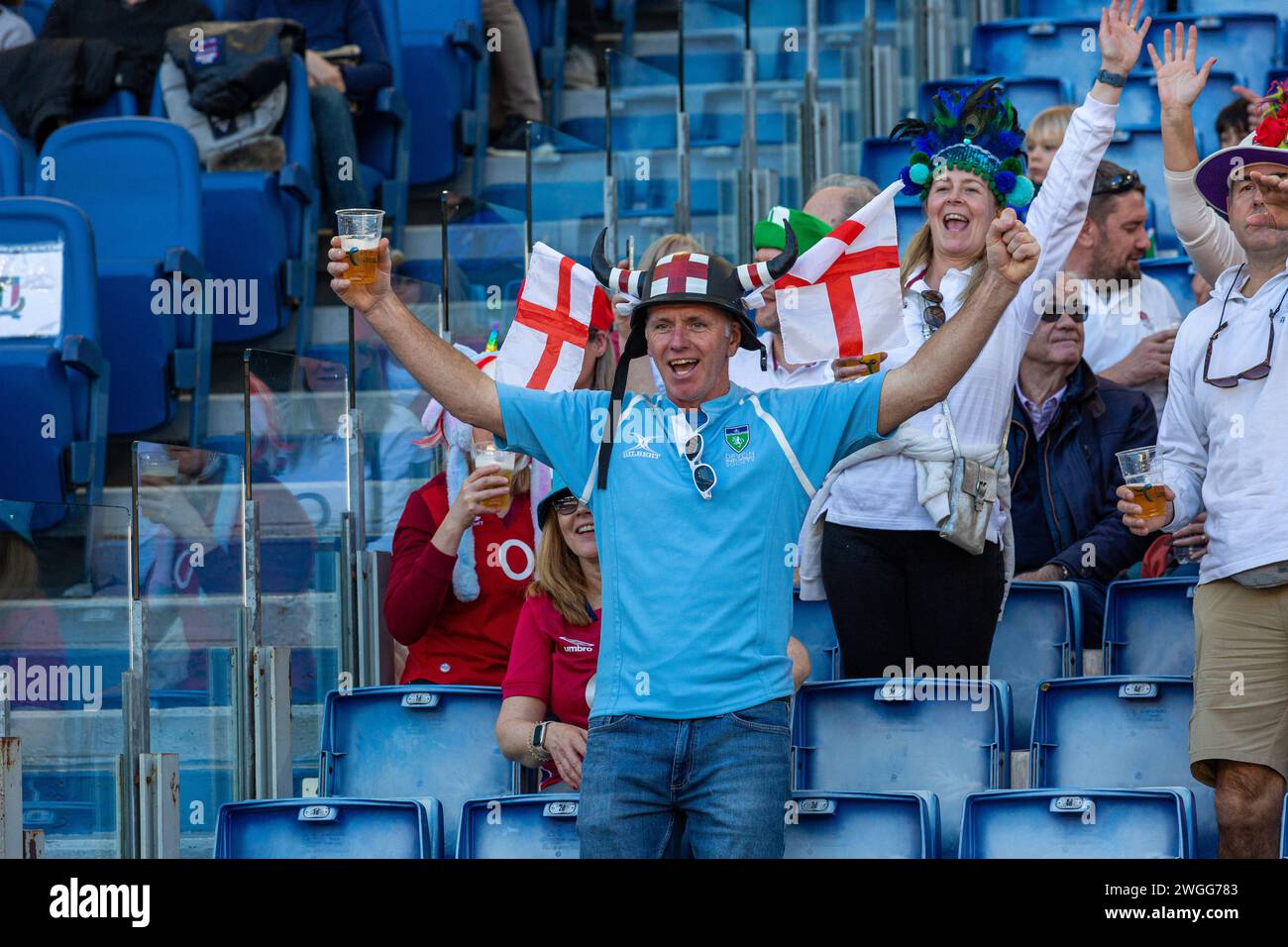 Rugby Six Nations. Italy vs England. Stadio Olimpico. Rome. 03/02/2024 ...