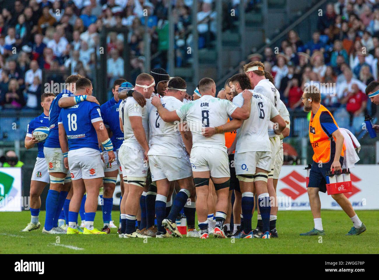 Rugby Six Nations. Italy vs England. Stadio Olimpico. Rome. 03/02/2024 ...