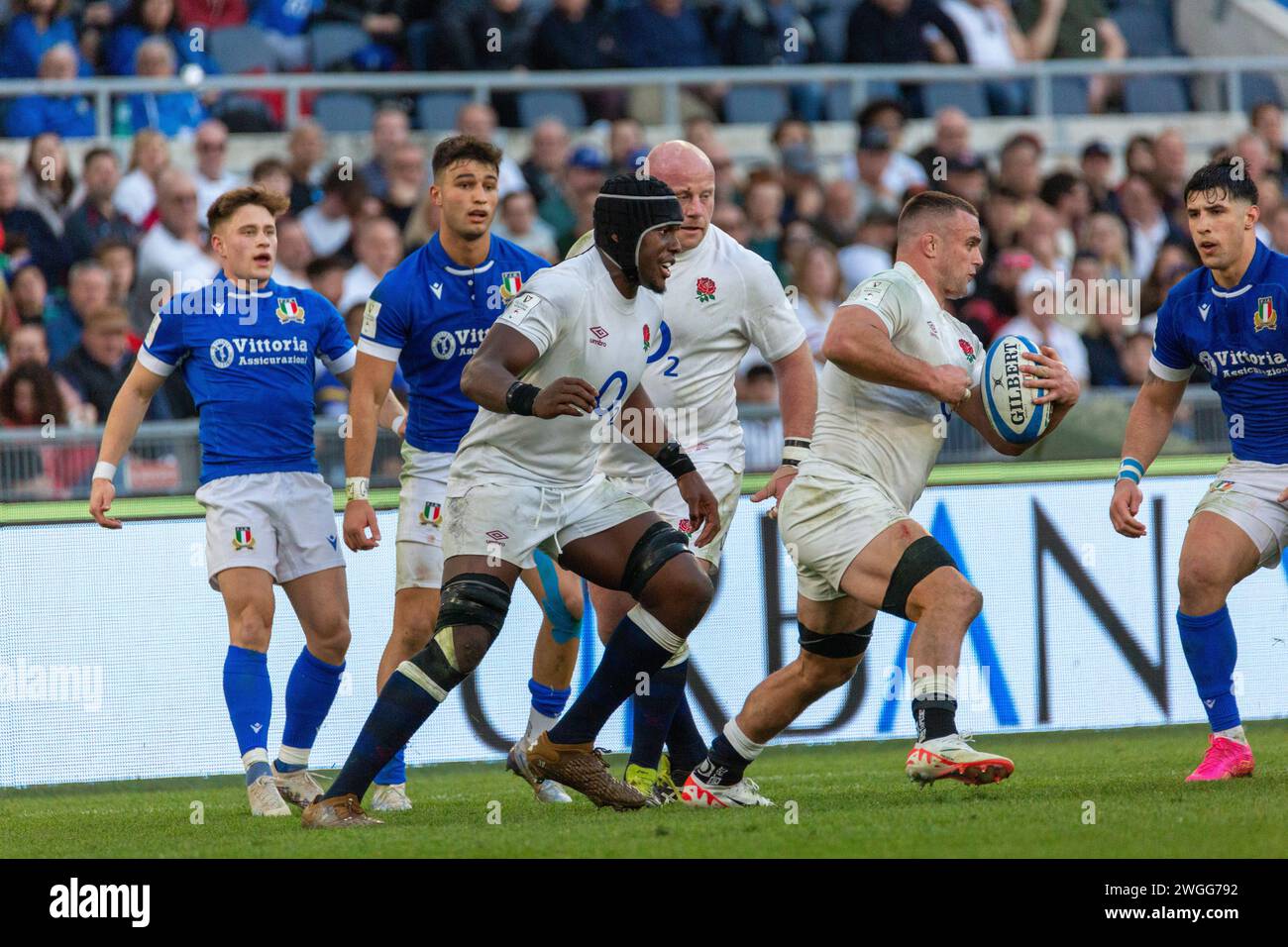 Rugby Six Nations. Italy vs England. Stadio Olimpico. Rome. 03/02/2024 ...