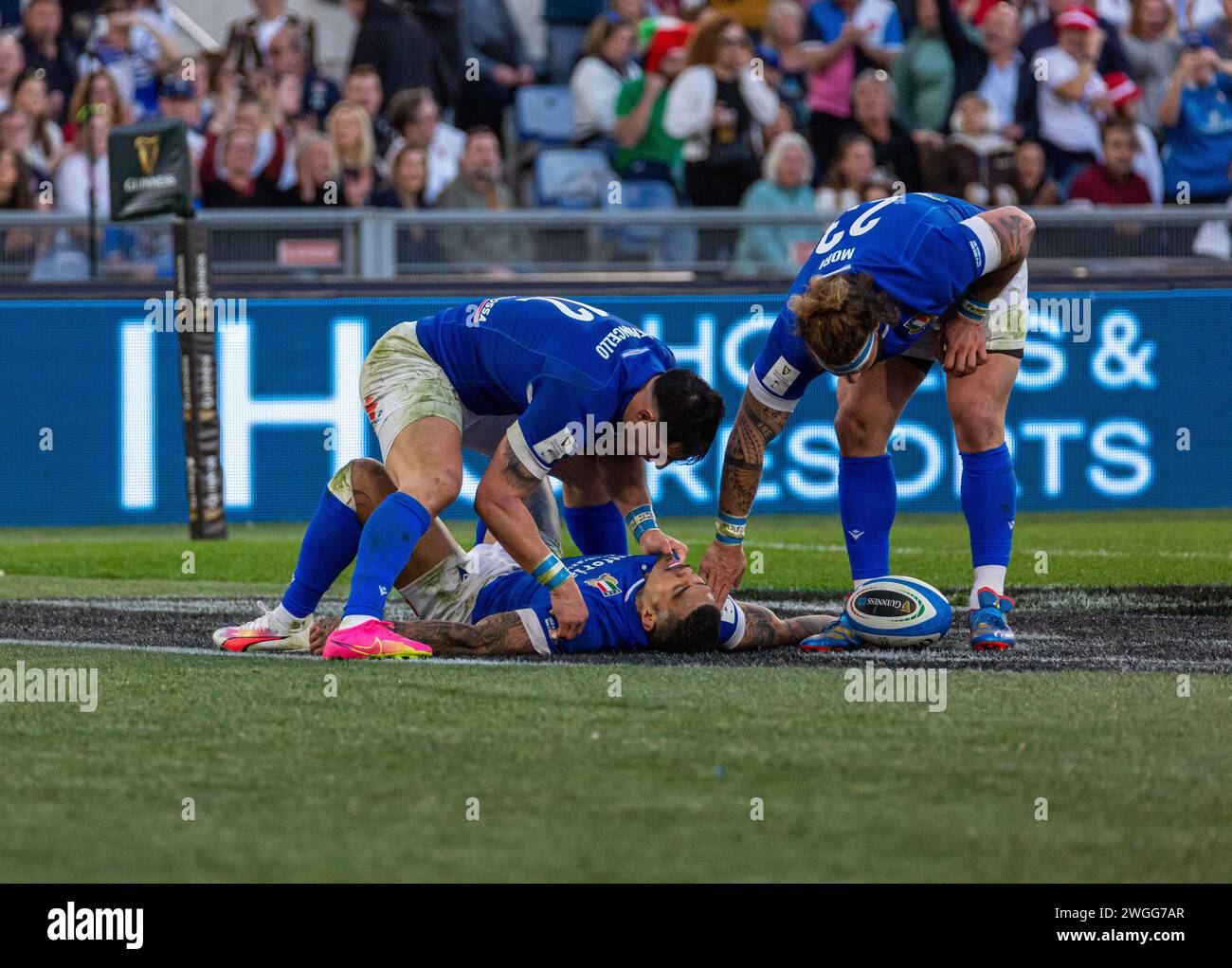 Rugby Six Nations. Italy vs England. Stadio Olimpico. Rome. 03/02/2024 ...