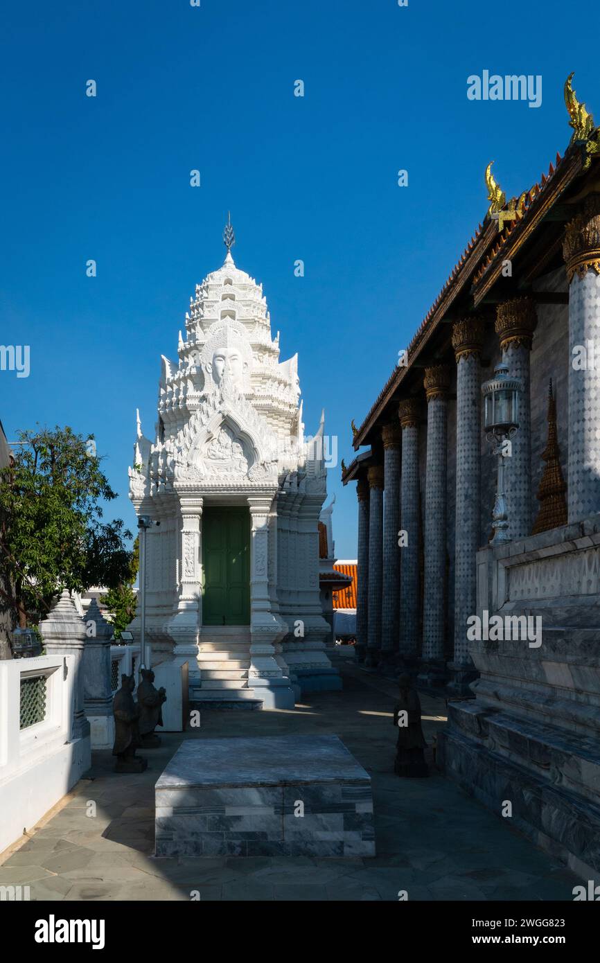 Bangkok, Thailand - Dec 5, 2023: Low angle view of Wat Rajapradit ...