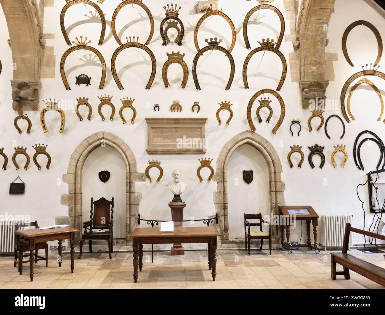 Horseshoe shaped gifts donated by noblemen and noblewomen to The Great ...