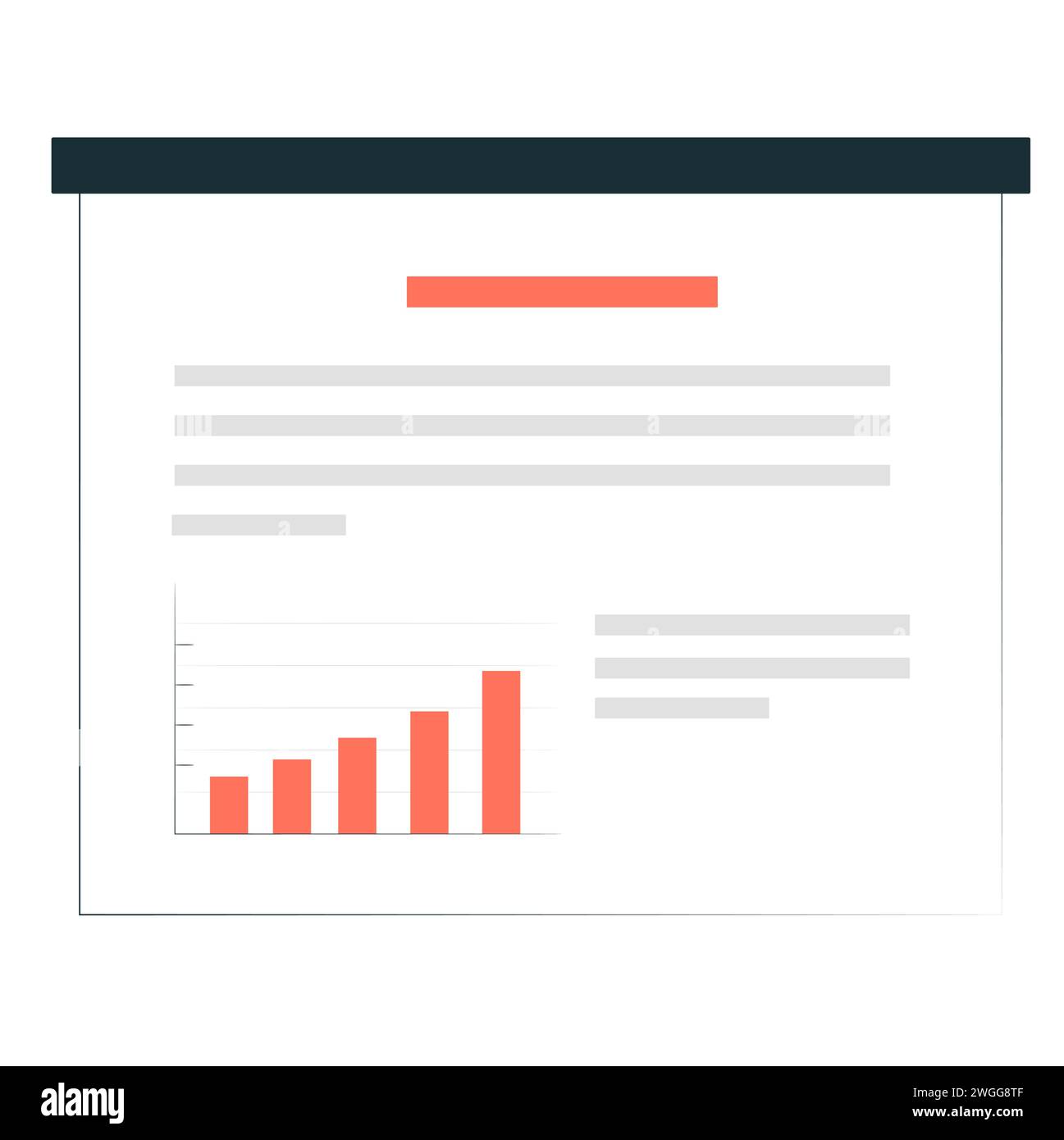 Presentation board with charts text Vector Stock Vector Image & Art - Alamy