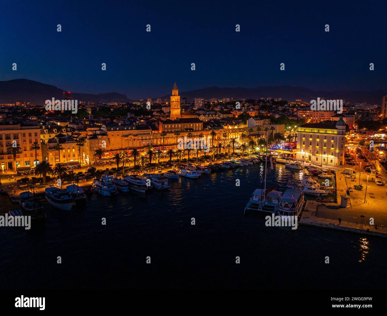 City of Split from air Stock Photo - Alamy