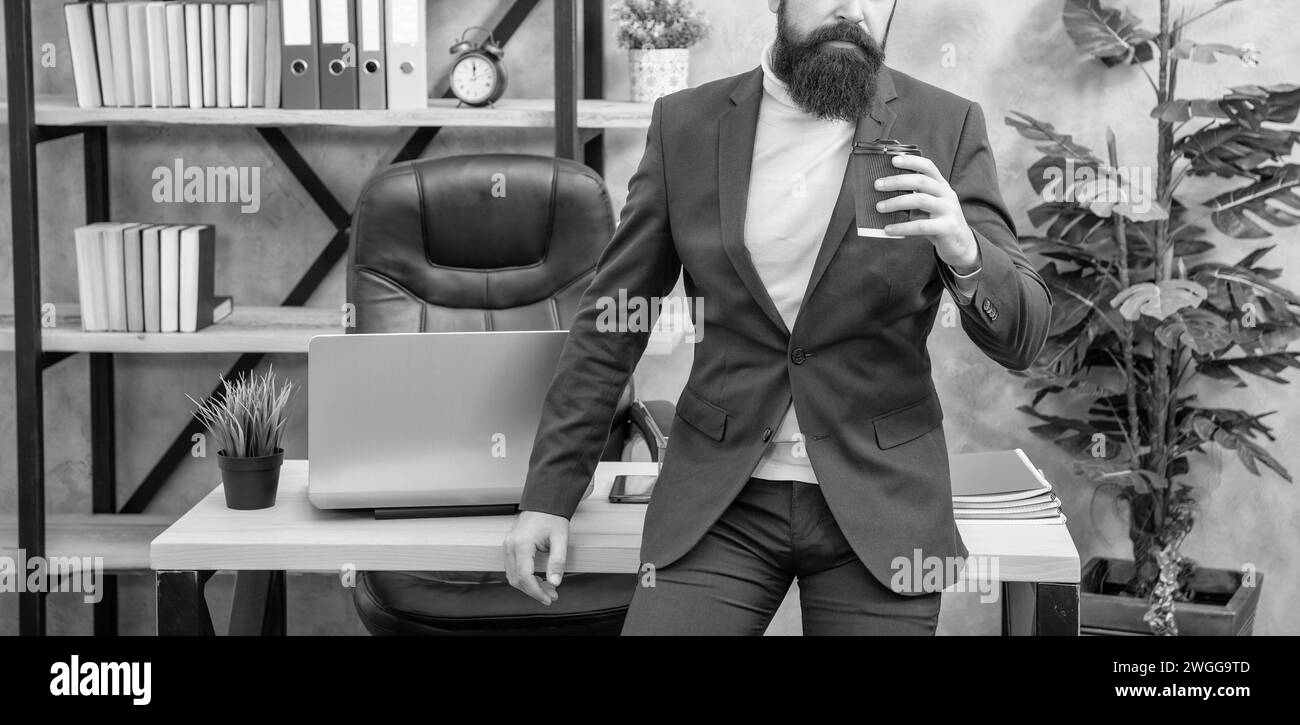 Employee on break Black and White Stock Photos & Images - Alamy