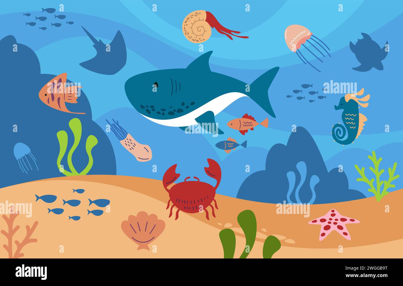 Seashore algae Stock Vector Images - Alamy