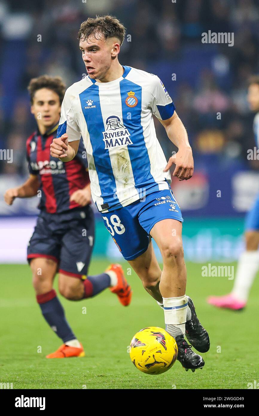 Barcelona, Spain. 04th Feb, 2024. Ian Forns (38) of Espanyol seen ...