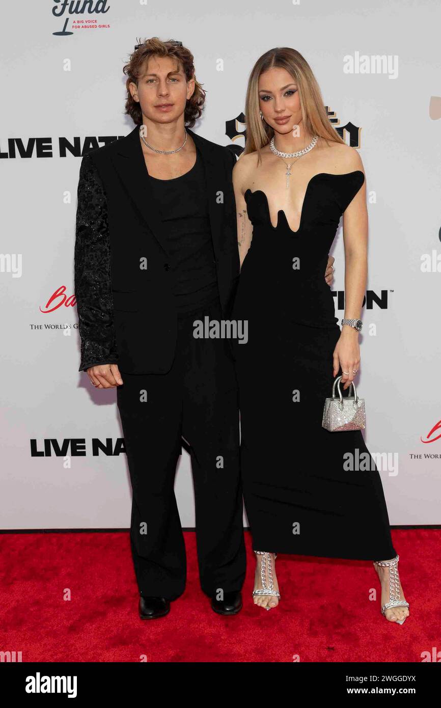 Los Angeles, USA. 04th Feb, 2024. Mike Saade and Charly Jordan attend ...