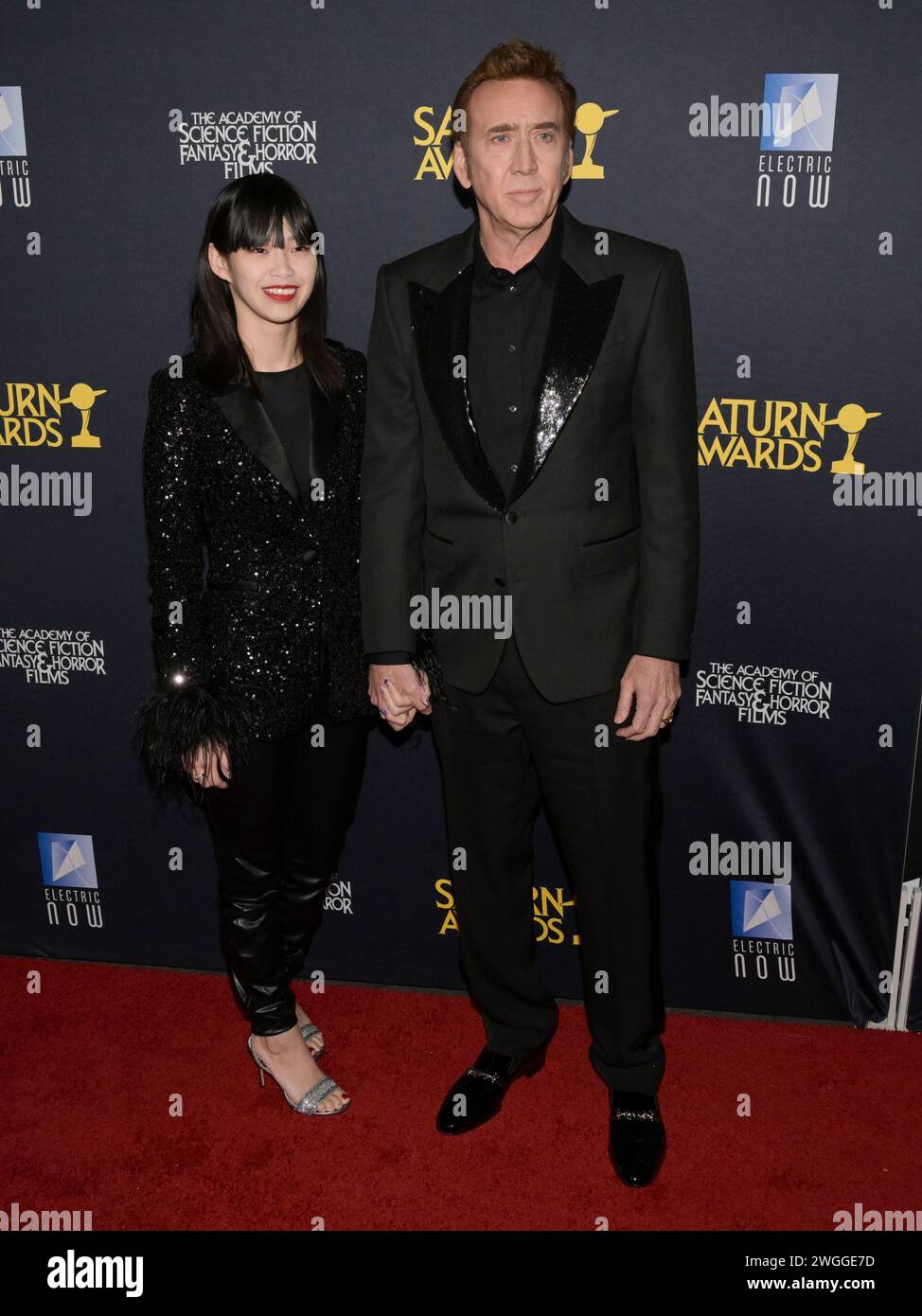 Burbank, California, USA. 04th Feb, 2024. Riko Shibata and Nicolas Cage ...