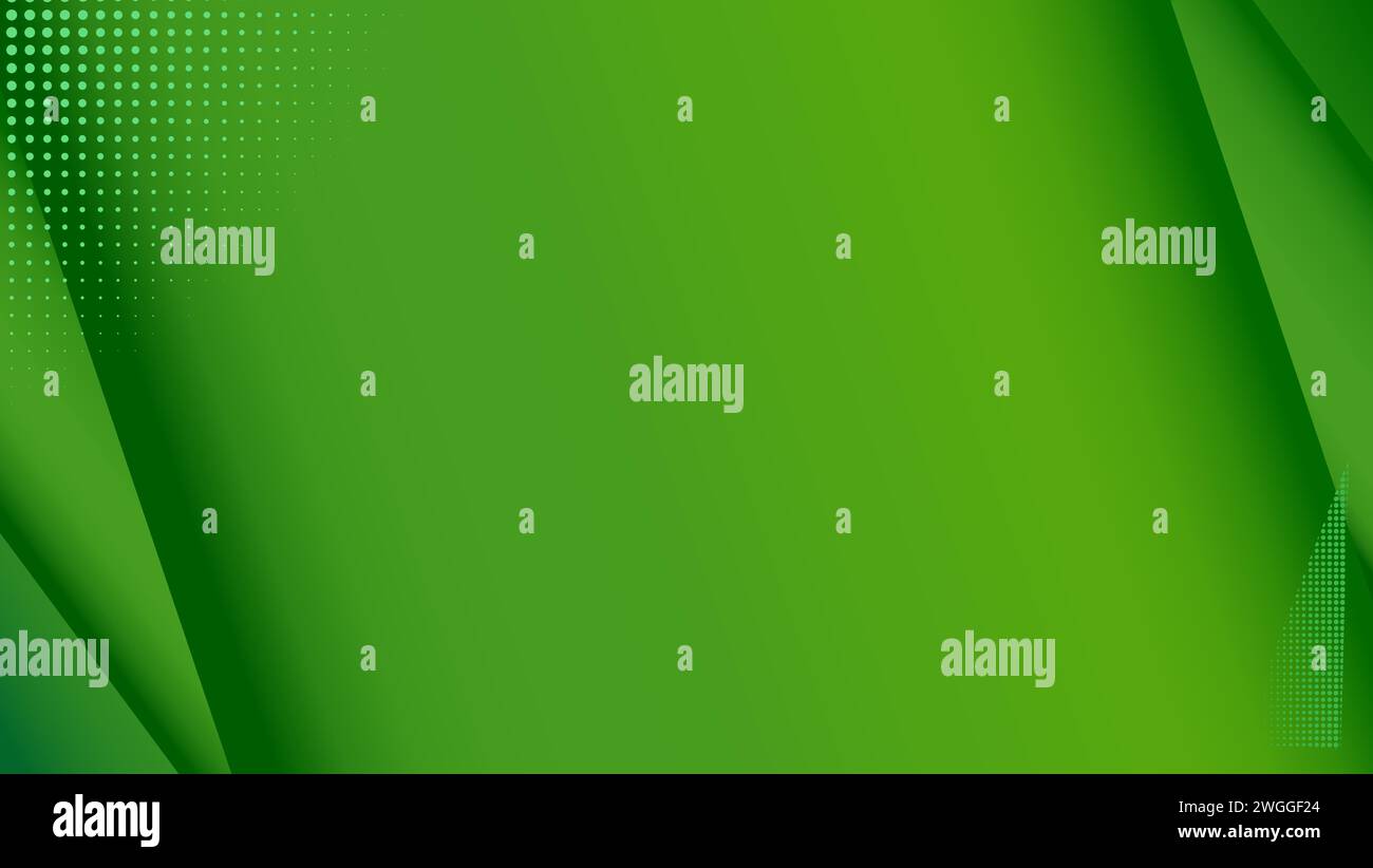 abstract green banner background with diagonal lines and dots for ...