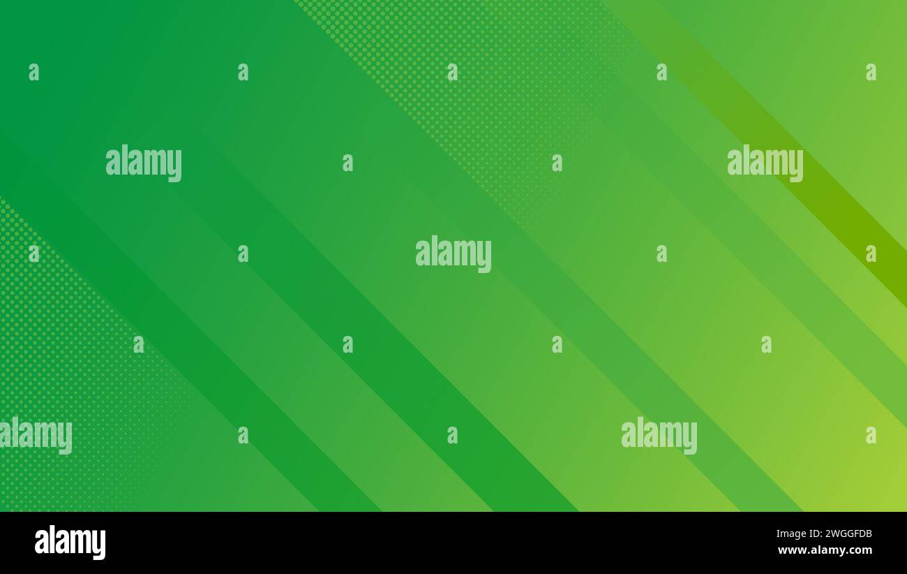 abstract green banner background with diagonal lines and dots for ...