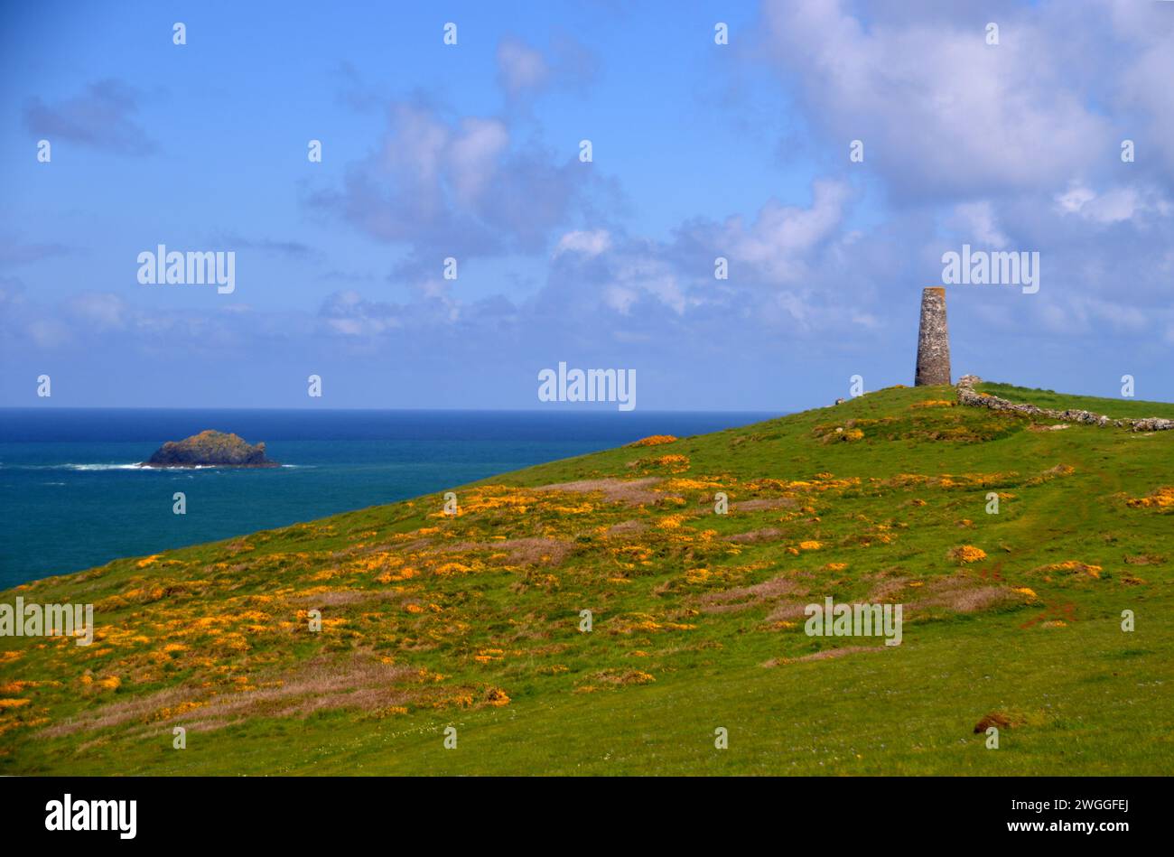 The Old Stone 19th Century Stepper Point Daymark Navigation Tower on ...