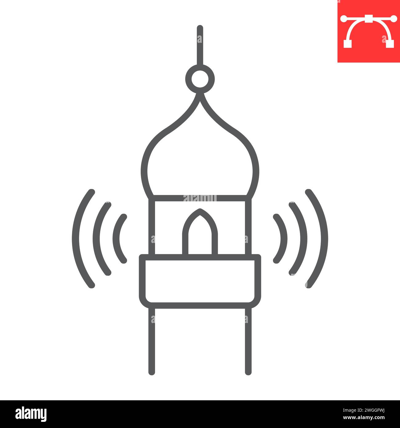 Islamic call to prayer Stock Vector Images - Alamy