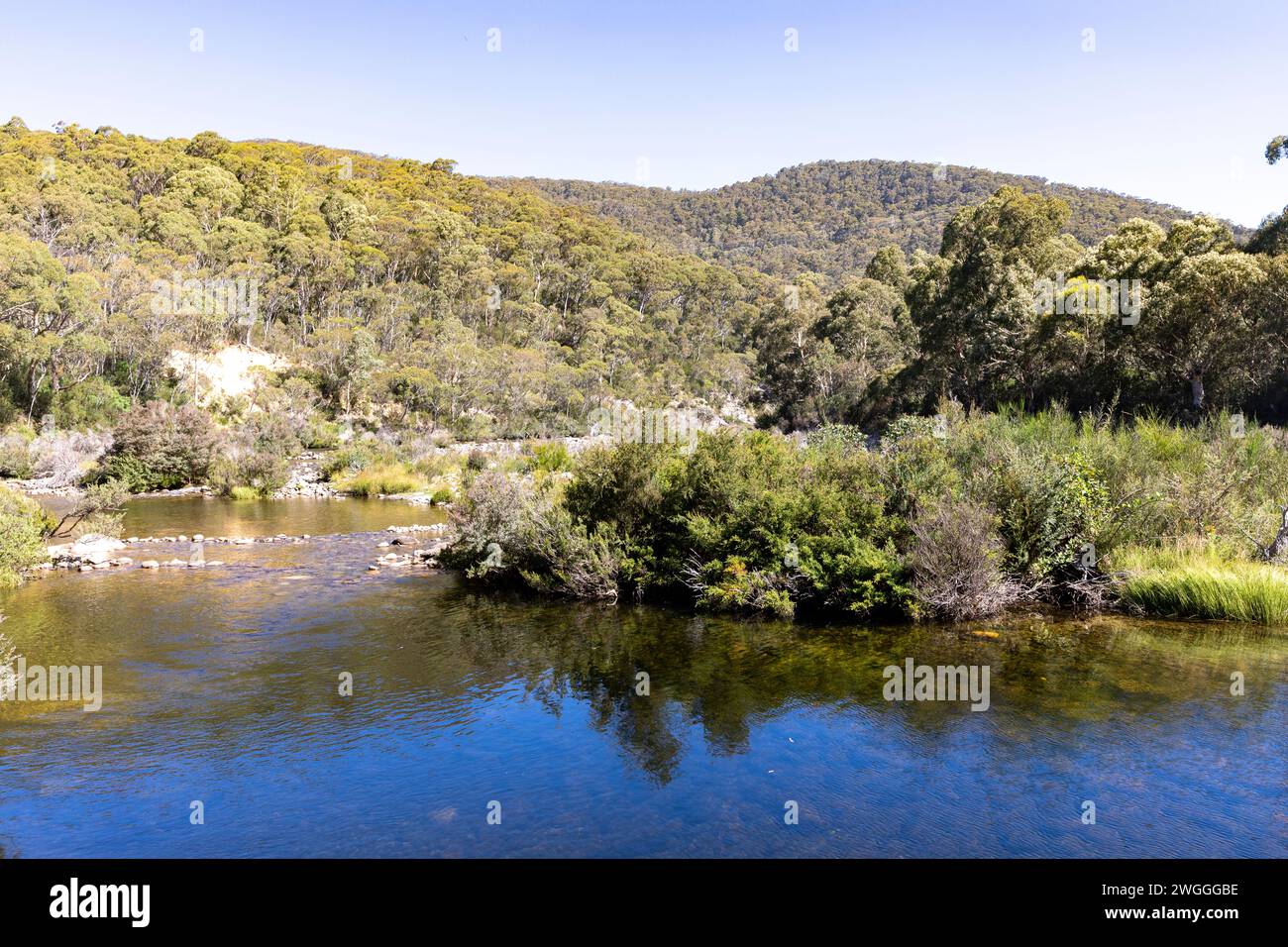 Snowy River in Kosciusko National Park Australia, summers day in 2024 ...