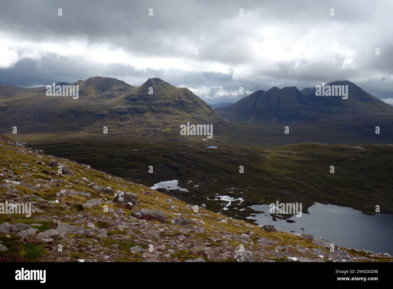 The Scottish Mountain Corbett 'Beinn Dearg' and the Munro 'Beinn ...