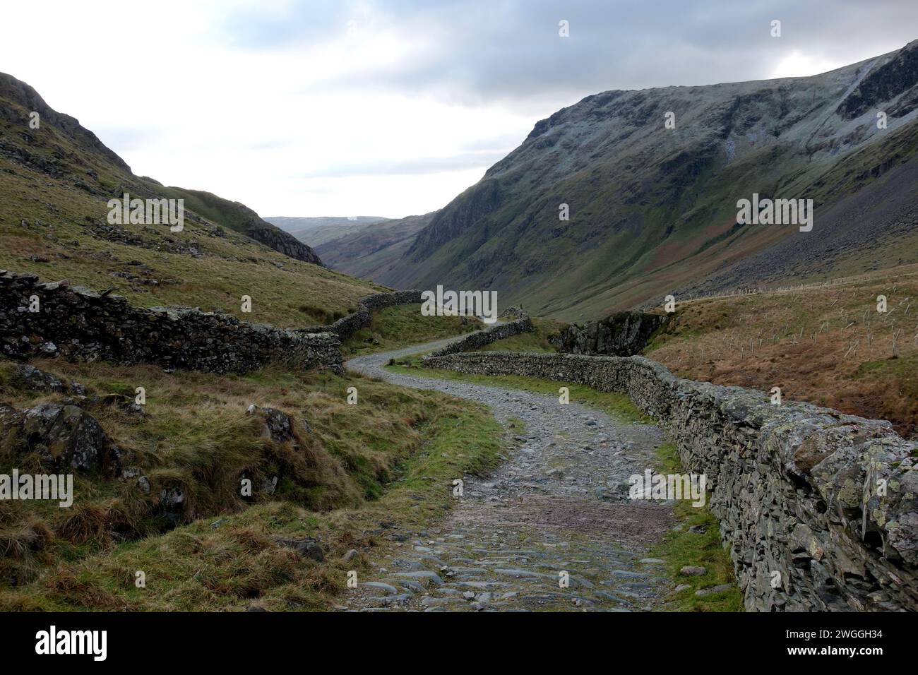 The Gatescath Pass (Track) in Longsleddale, Lake District National Park ...