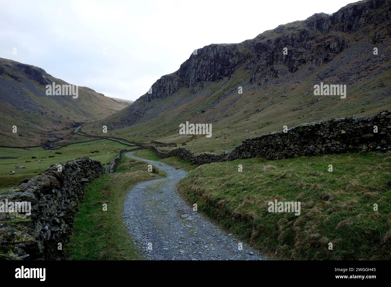 The Gatescath Pass (Track) in Longsleddale, Lake District National Park ...