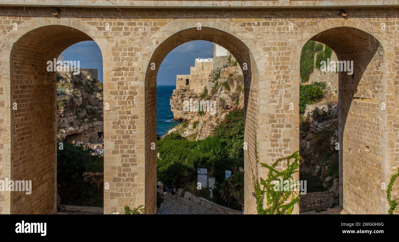 One of the most beautiful cities on the Adriatic Sea, Polignano a Mare ...