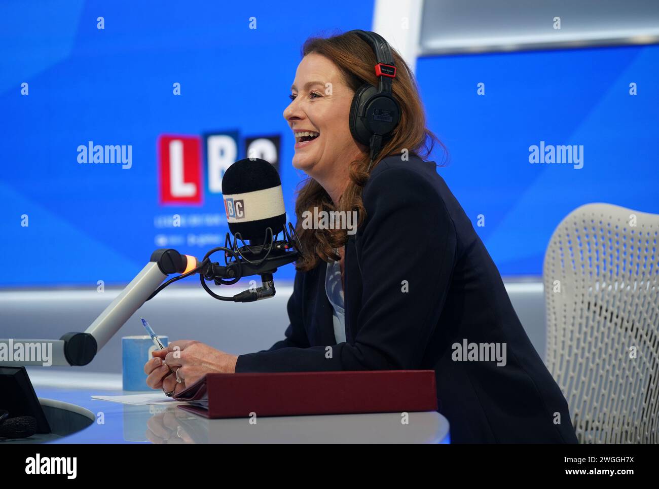 Education Secretary Gillian Keegan takes part in a live phone-in on LBC ...
