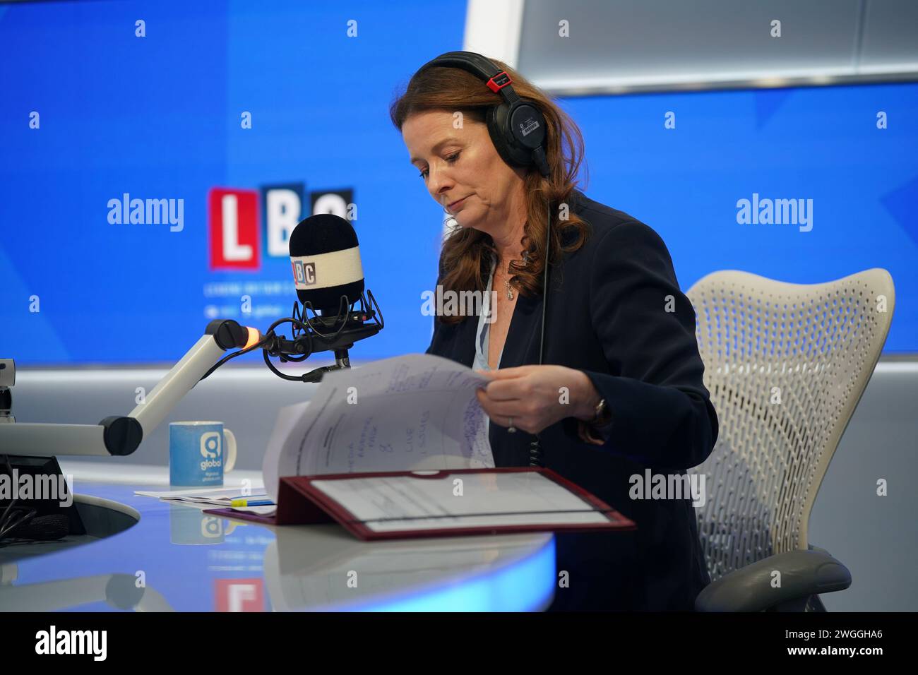 Education Secretary Gillian Keegan takes part in a live phone-in on LBC ...