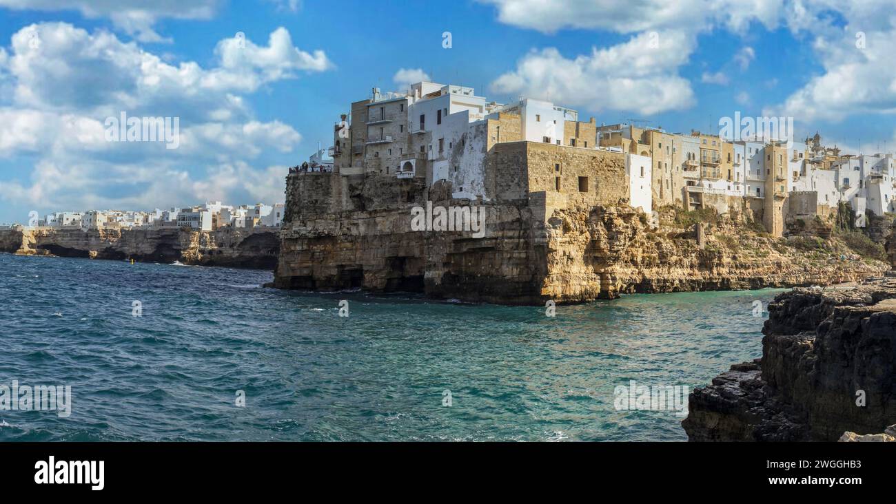 One of the most beautiful cities on the Adriatic Sea, Polignano a Mare ...