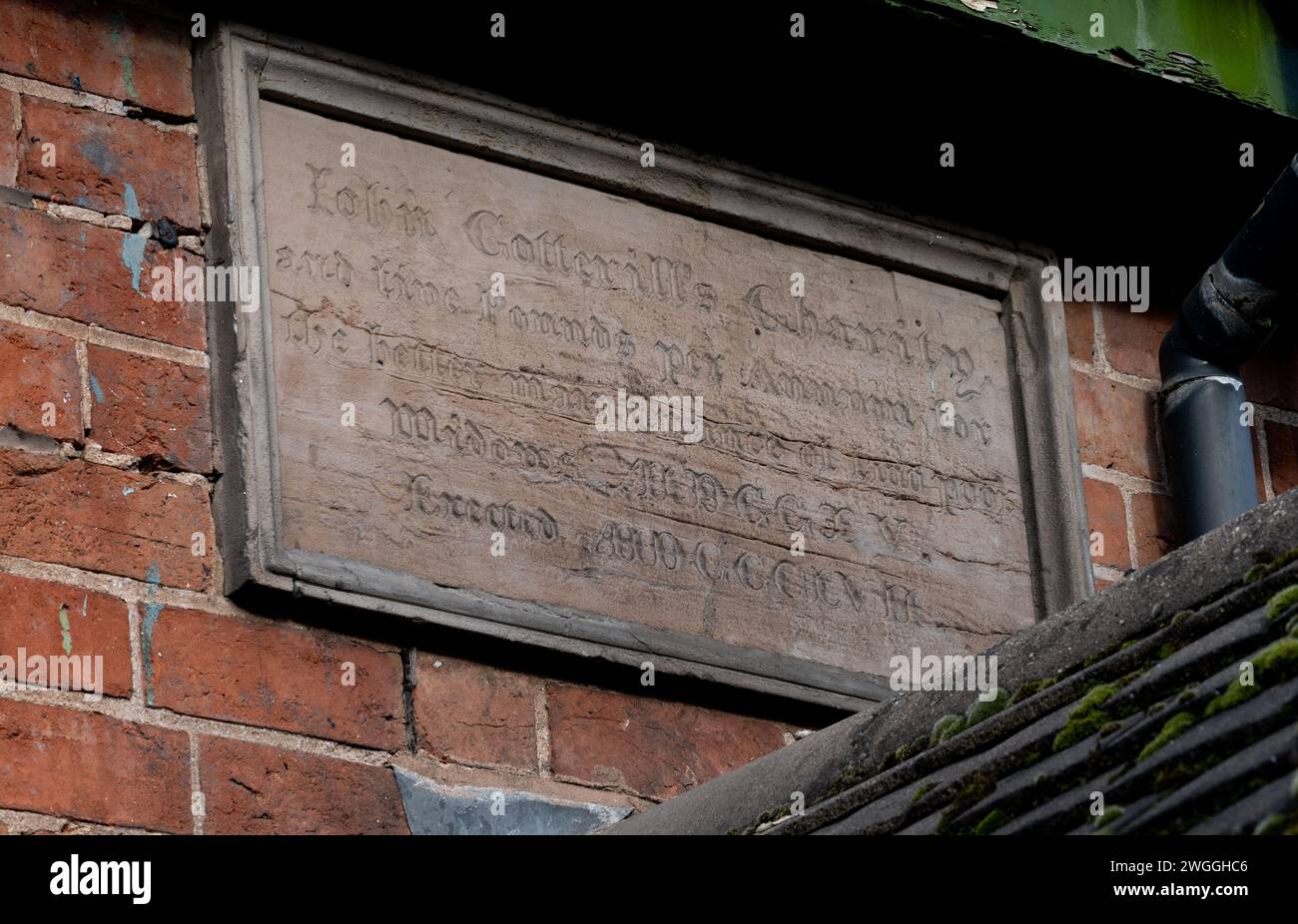 John Cotterill`s Charity plaque, School Road, Yardley Wood, West ...