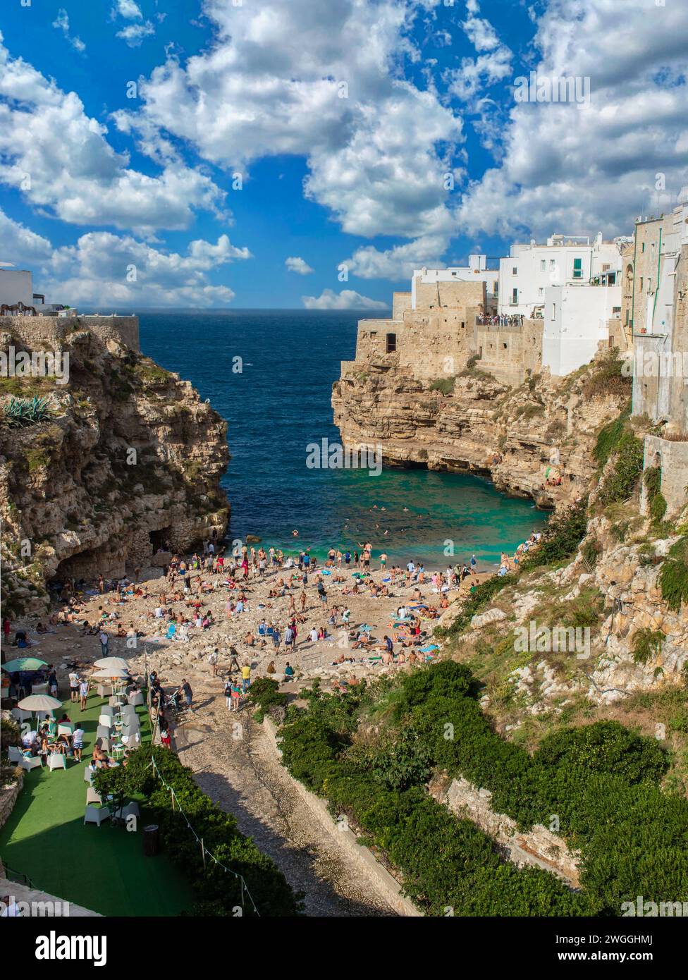 One of the most beautiful cities on the Adriatic Sea, Polignano a Mare ...