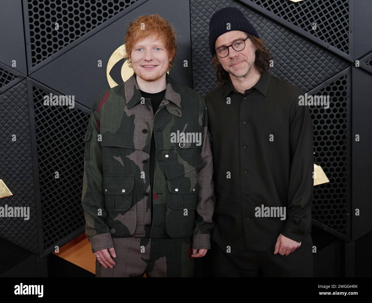 Los Angeles, USA. 04th Feb, 2024. (L-R) Ed Sheeran and Aaron Dessner ...