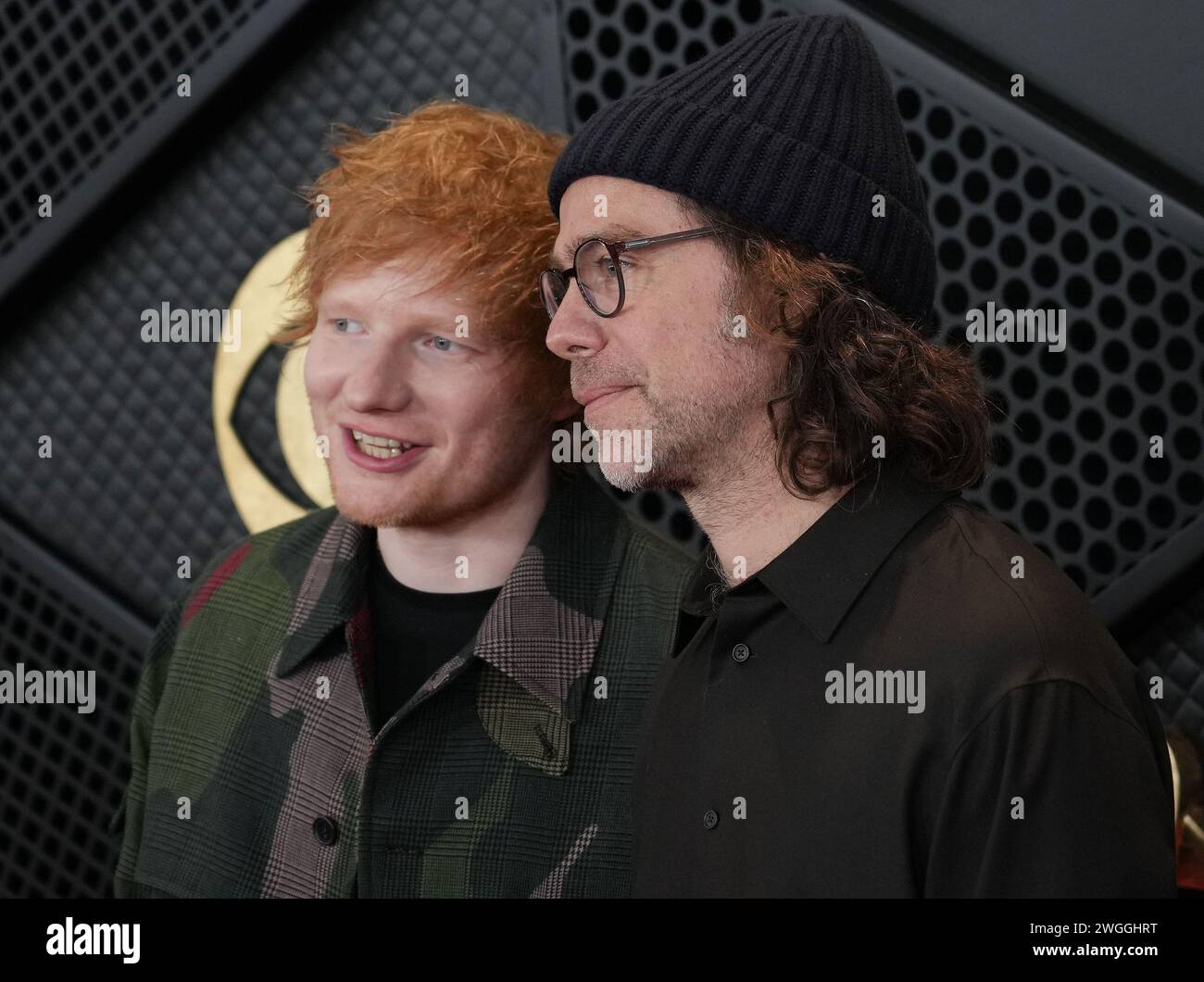 Los Angeles, USA. 04th Feb, 2024. (L-R) Ed Sheeran and Aaron Dessner ...