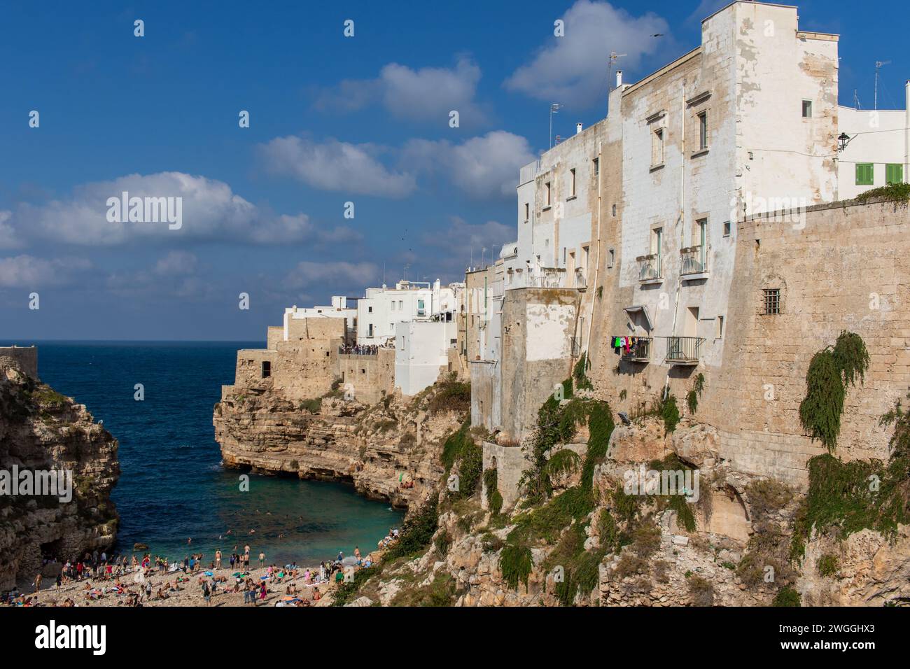 One of the most beautiful cities on the Adriatic Sea, Polignano a Mare ...