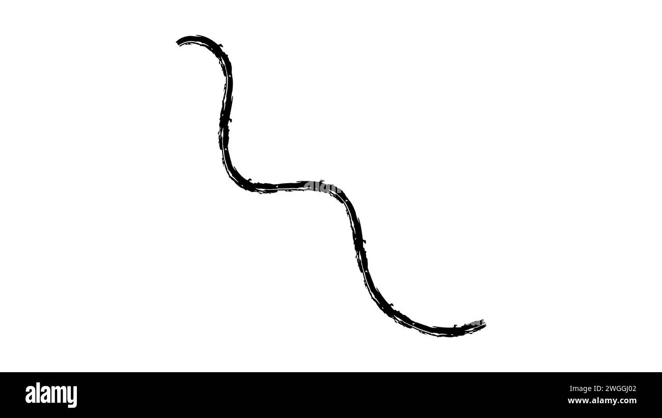 Hand drawn crayon chalk charcoal line arrows set. curvy and wavy arrows ...
