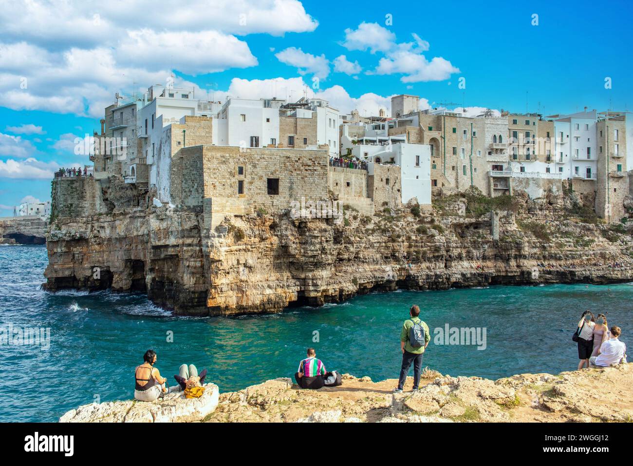 One of the most beautiful cities on the Adriatic Sea, Polignano a Mare ...