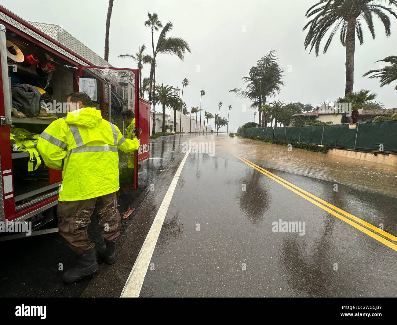 Montecito, California, U.S.A. 4th Feb, 2024. Montecito Fire Department ...