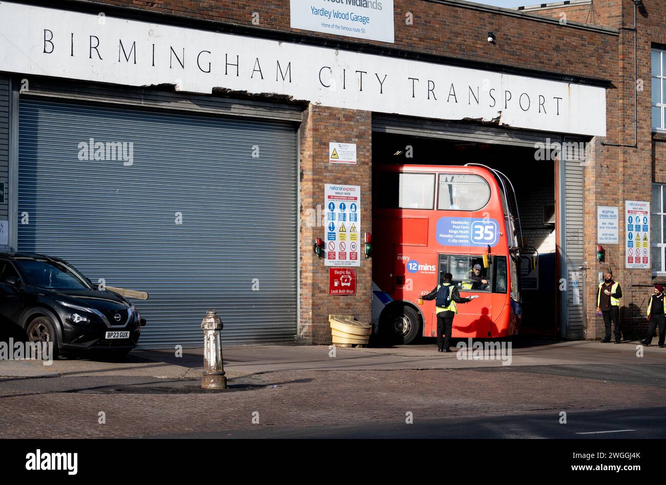 Yardley Wood bus garage, West Midlands, England, UK Stock Photo - Alamy