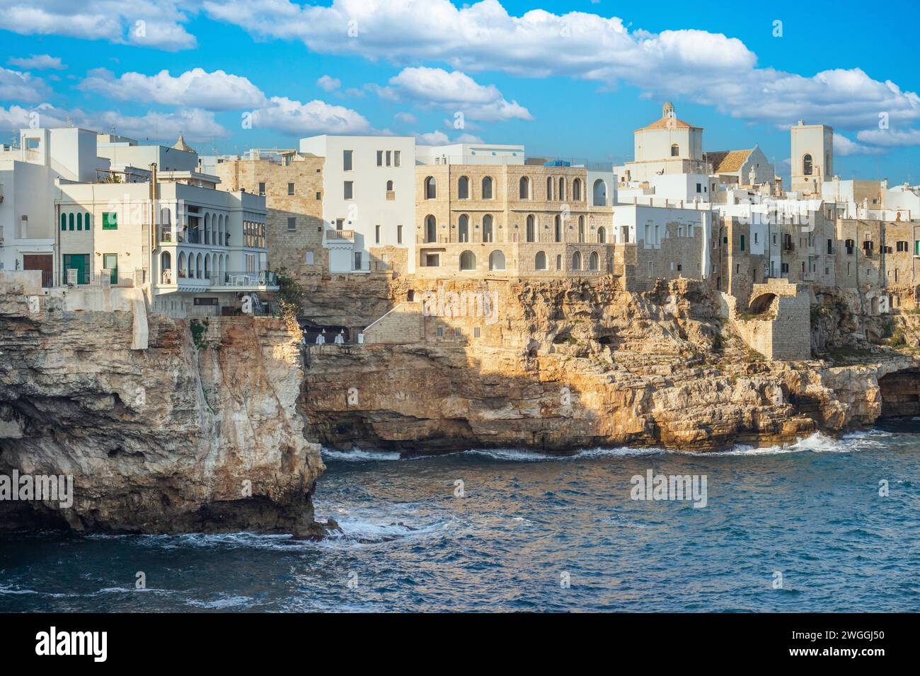 One of the most beautiful cities on the Adriatic Sea, Polignano a Mare ...