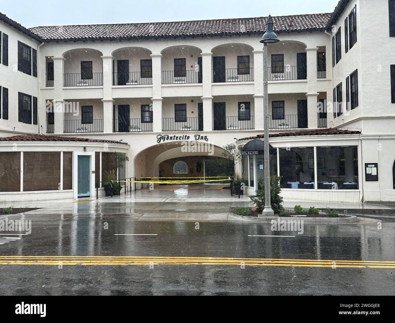 Montecito, California, U.S.A. 4th Feb, 2024. Montecito Inn on Coast ...