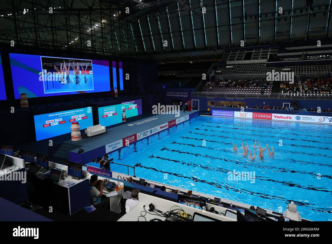 Doha, Qatar. 5th Feb, 2024. General view Artistic Swimming : World ...