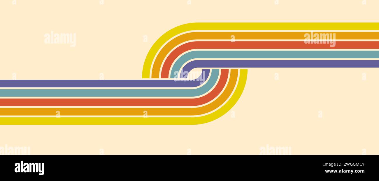 Abstract background of rainbow Wavy Line designs Vector pattern ready ...