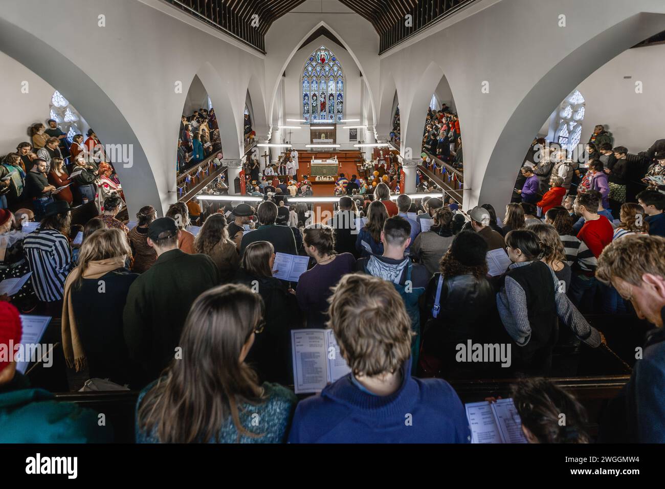 Clowns take over All Saints church in Hackney to celebrate Joseph ...