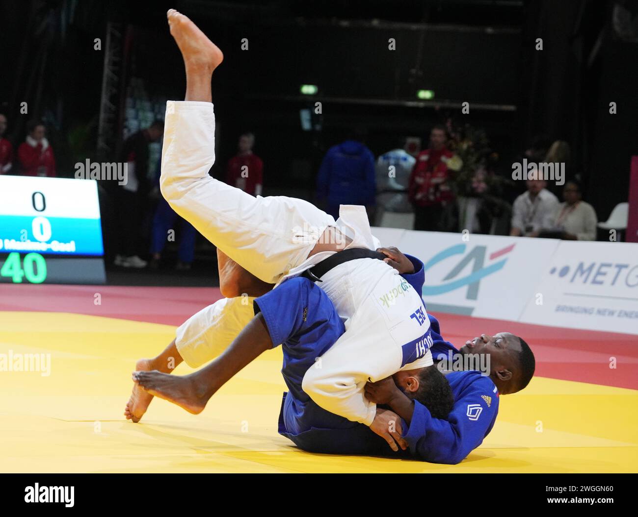 Maxime-Gael Ngayap Hambou of France against Sami Chouchi of Belgium ...