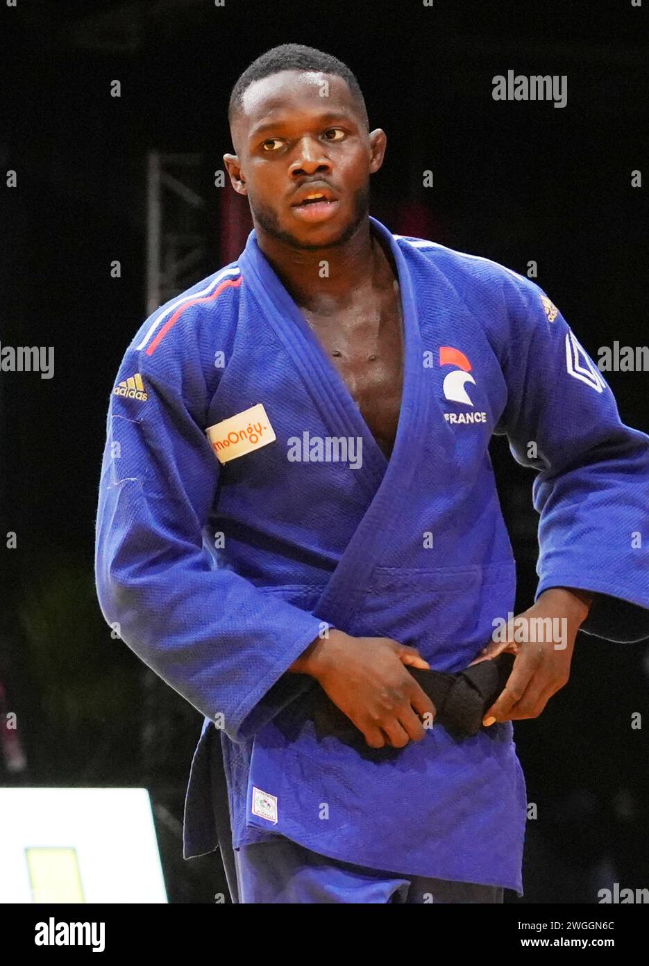 Maxime-Gael Ngayap Hambou of France against Sami Chouchi of Belgium ...