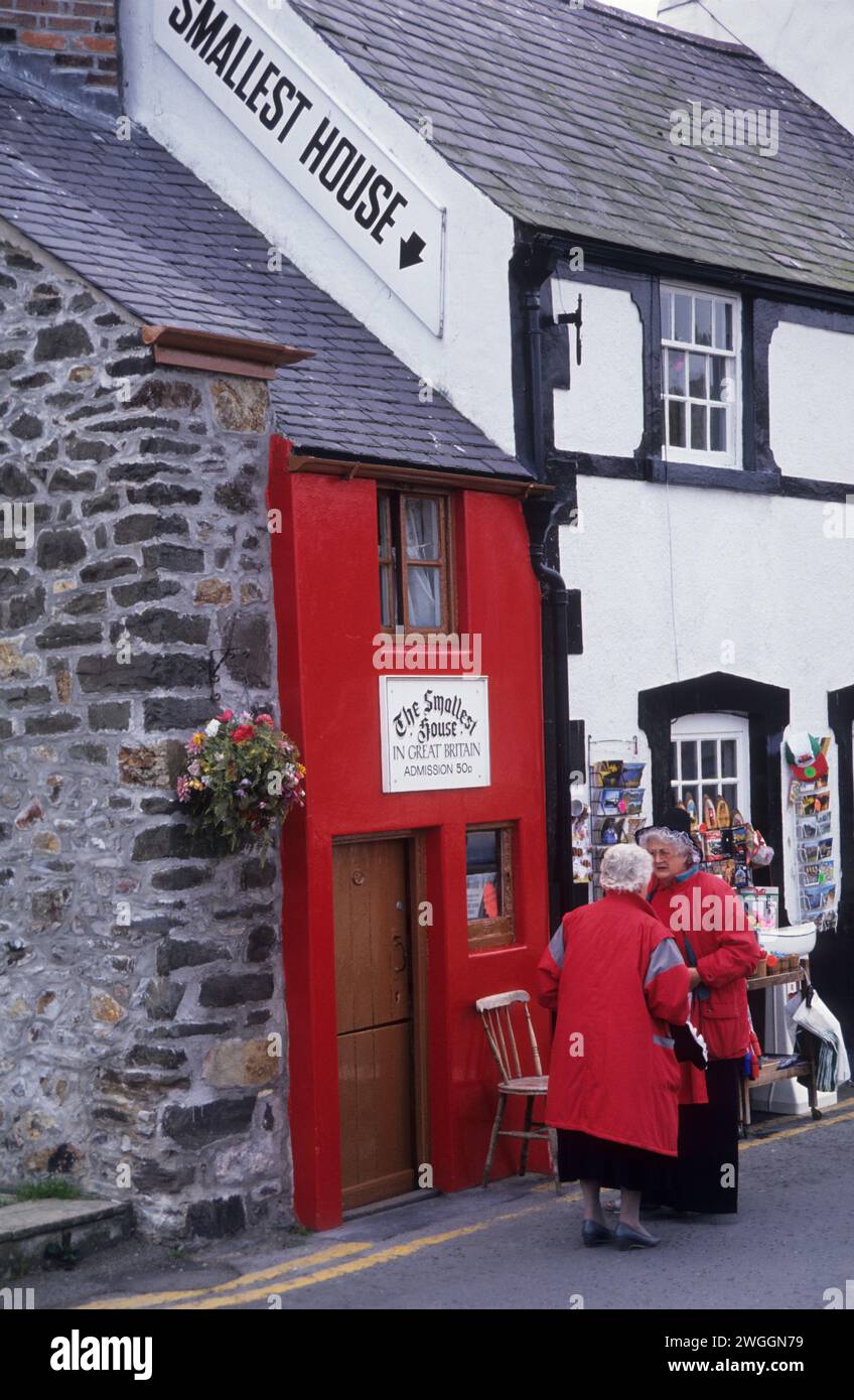 UK, Wales, Conwy, the 'smallest house in Great Britain' also known as ...