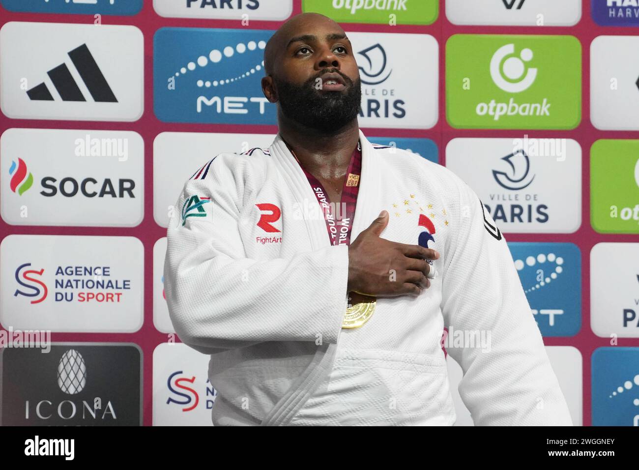 Teddy Riner of France Gold medal, Men's +100 Kg during the Paris Grand ...