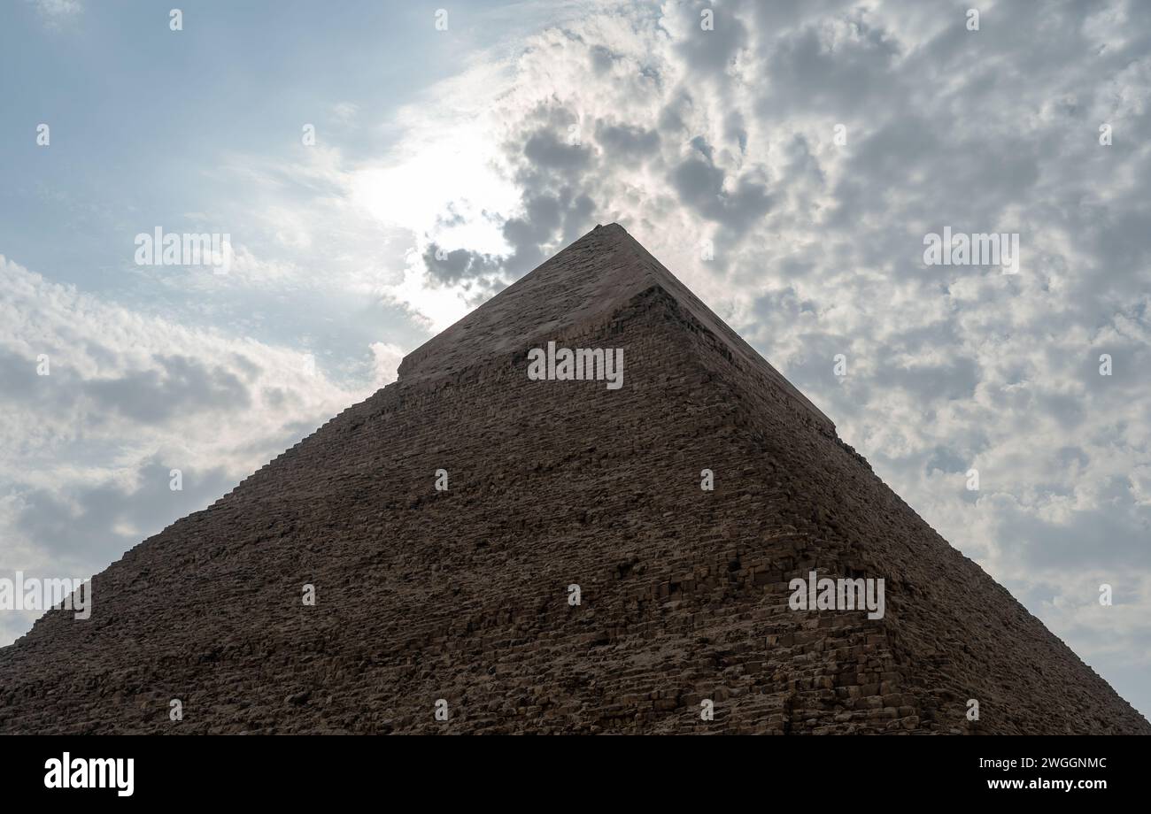 Egyptian pyramid top of Khufu Stock Photo - Alamy